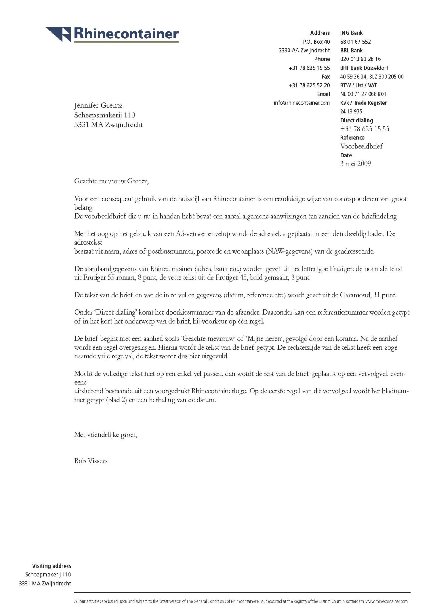 Stationery – Rob Vissers